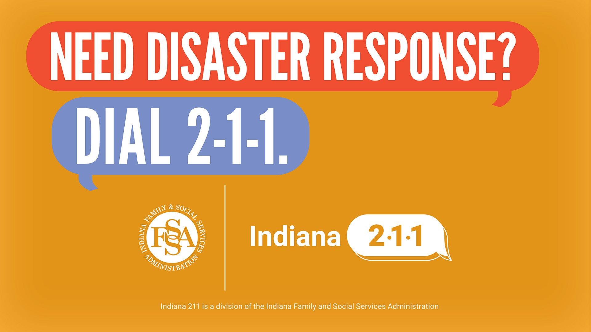 FSSA: Indiana 211 Promotional Materials