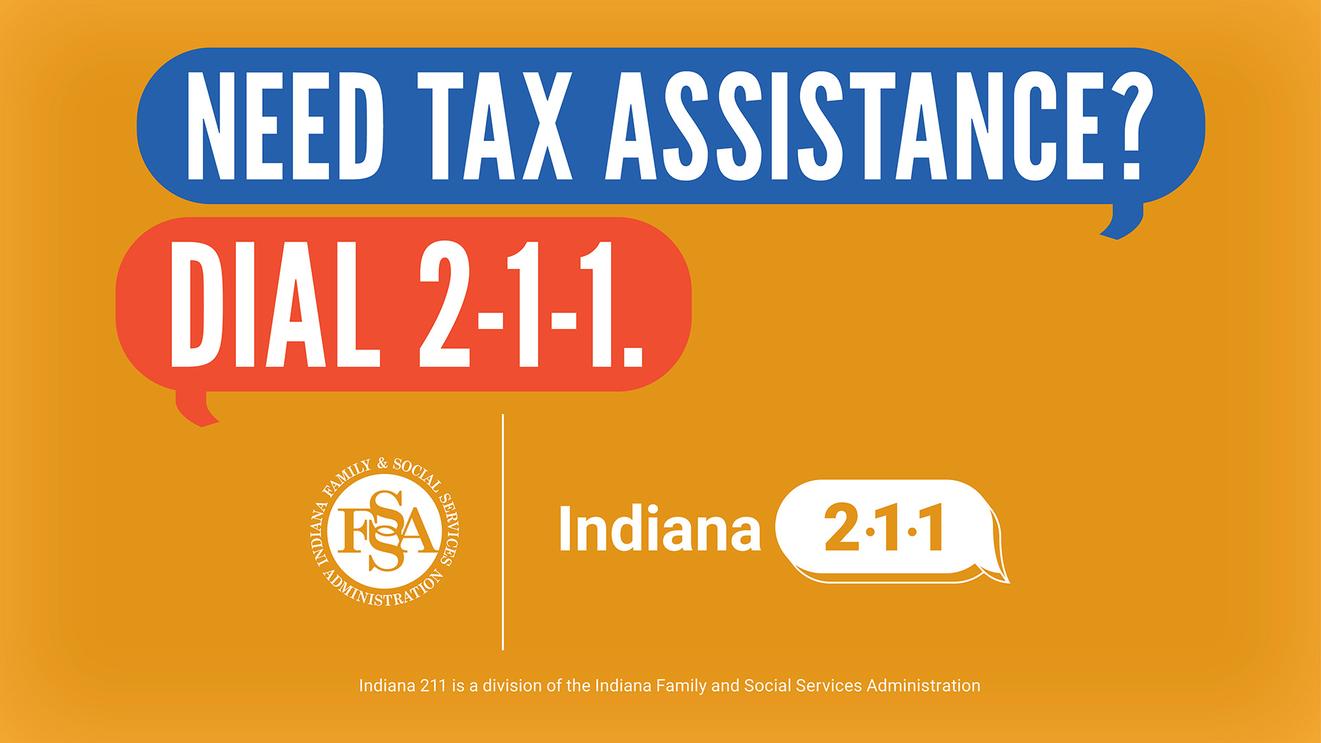 FSSA: Indiana 211 Promotional Materials